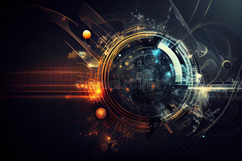 Industrial Abstract Background Stock Illustration - Illustration of ...