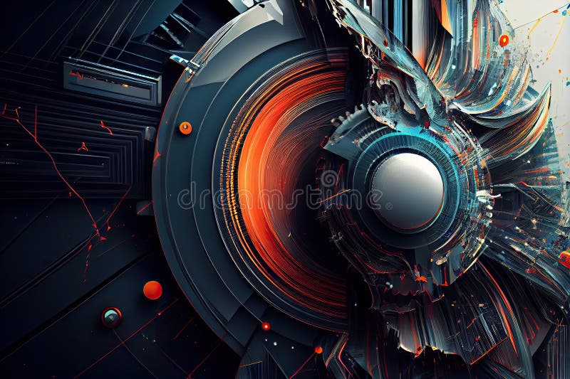 Industrial Abstract Background Stock Illustration - Illustration of ...