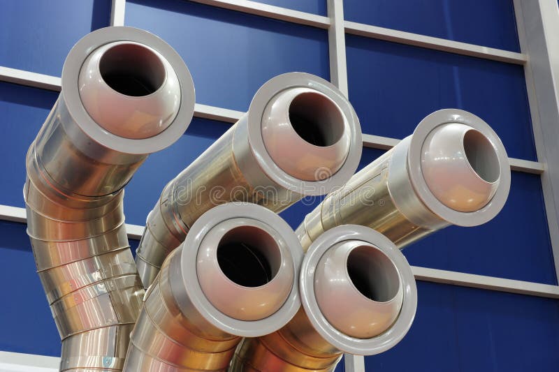 Industrial AC Vents stock image. Image of pipes, venue - 5313133