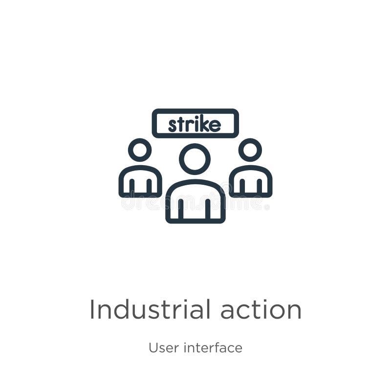 Actions Icon. Thin Linear Actions Outline Icon Isolated on White ...