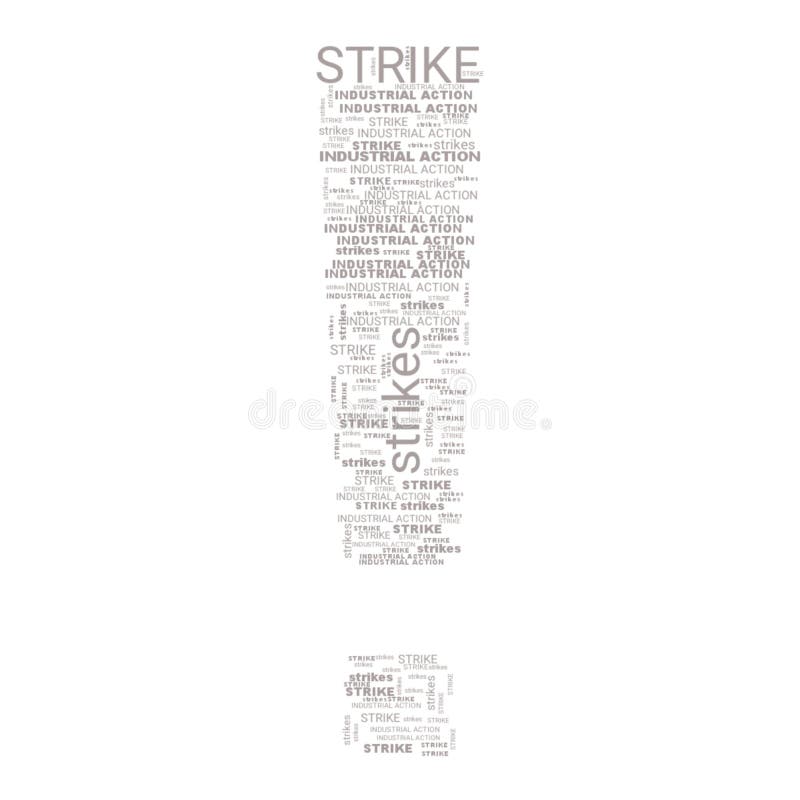 Industrial Action Strikes Text Header Abstract Stock Image - Image of ...