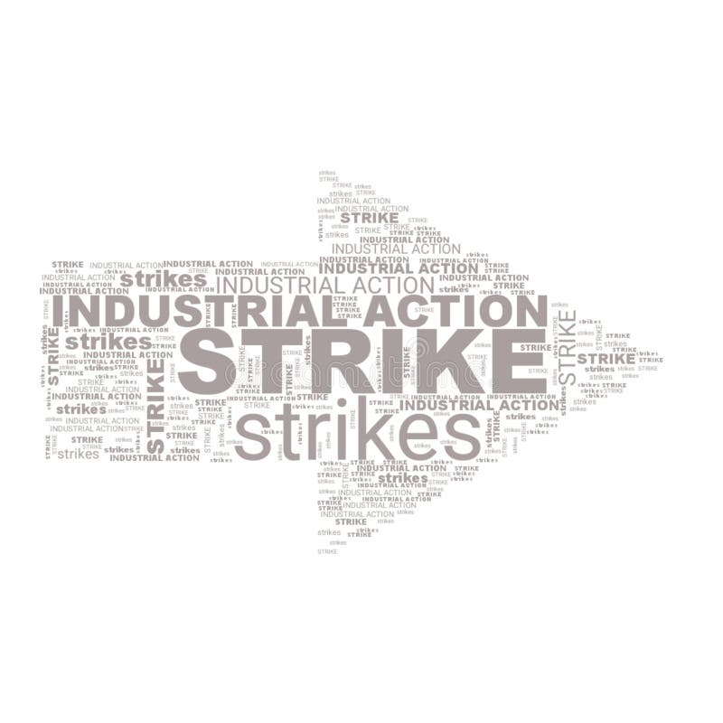 Industrial Action Strikes Text Header Abstract Stock Photo - Image of ...