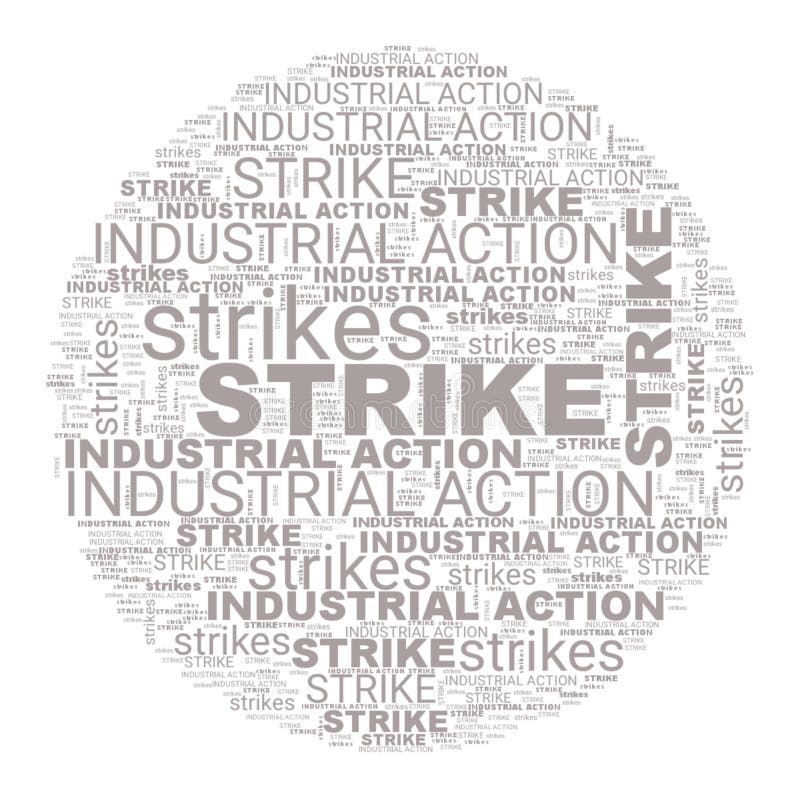 Industrial Action Strikes Text Header Abstract Stock Photo - Image of ...