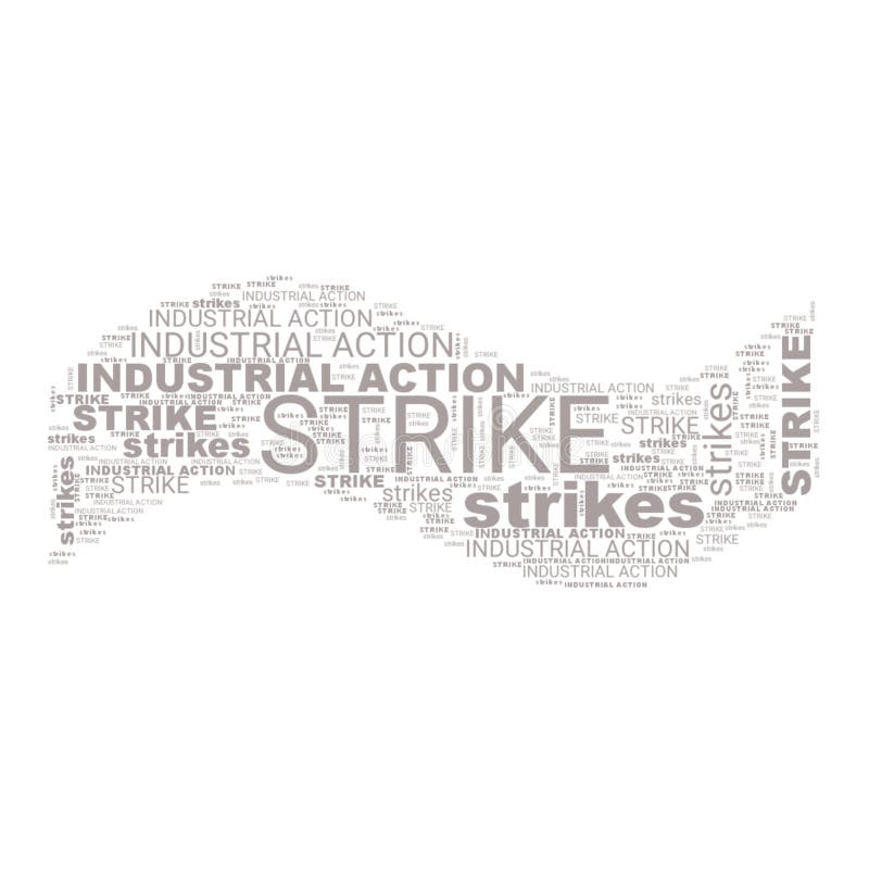 Industrial Action Strikes Text Header Abstract Stock Photo - Image of ...