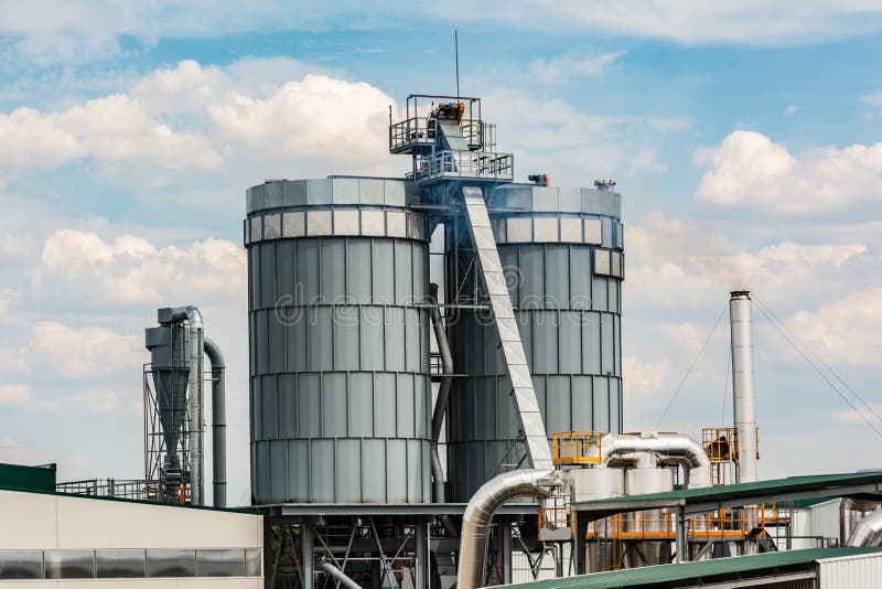 Industrial Activity in Small Village Stock Photo - Image of ...
