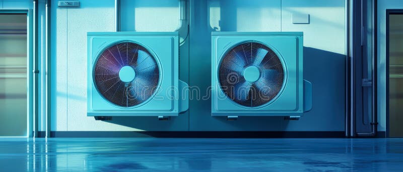 Industrial Air Conditioning Systems Create a Dynamic Airflow in a ...