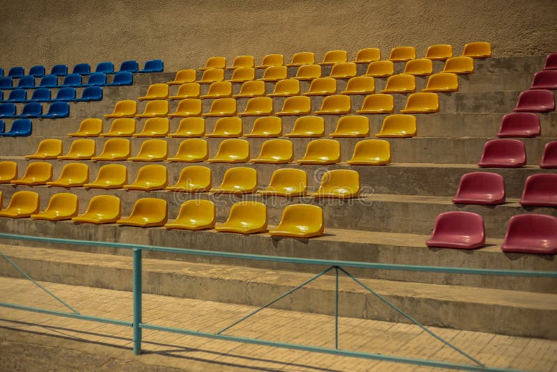 Empty old stadium stock photo. Image of group, color - 123222392