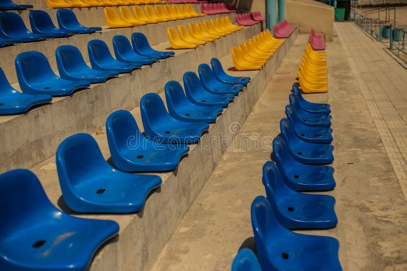 Empty old stadium stock photo. Image of group, color - 123222392