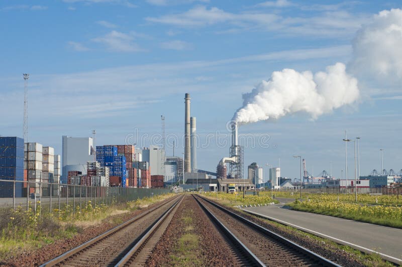 Industrial area stock photo. Image of industry, maasvlakte - 27103646