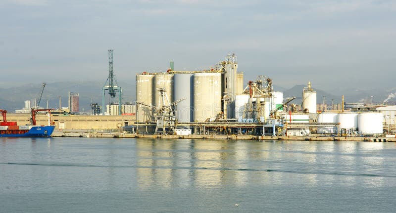 Industrial Area on the Docks Editorial Stock Image - Image of tool ...