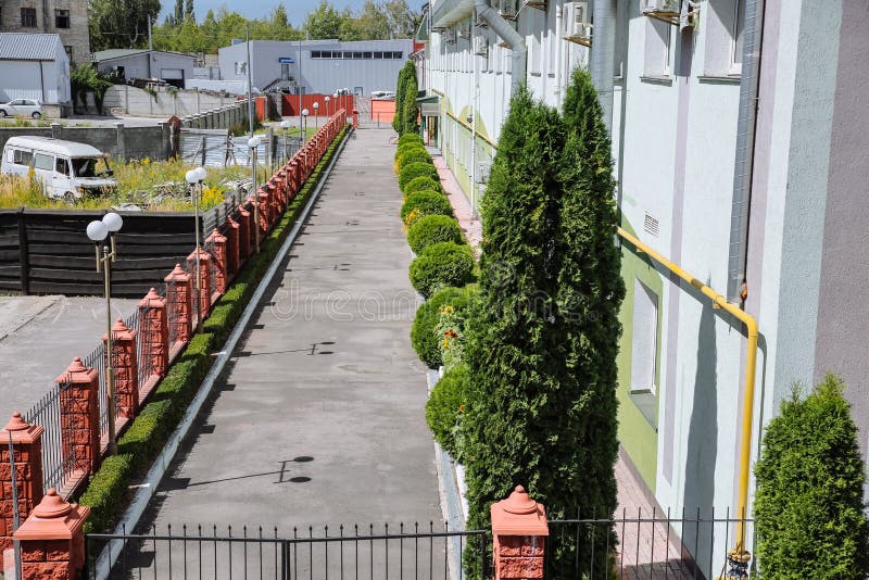 Industrial Area. Factory Zone Stock Photo - Image of trees, factory ...