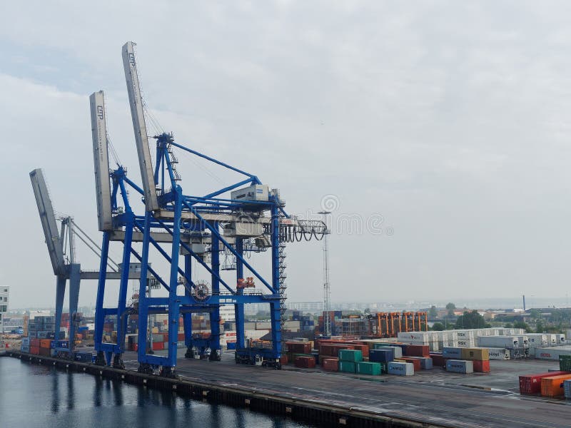 Industrial area harbour editorial photo. Image of shipping - 96328656