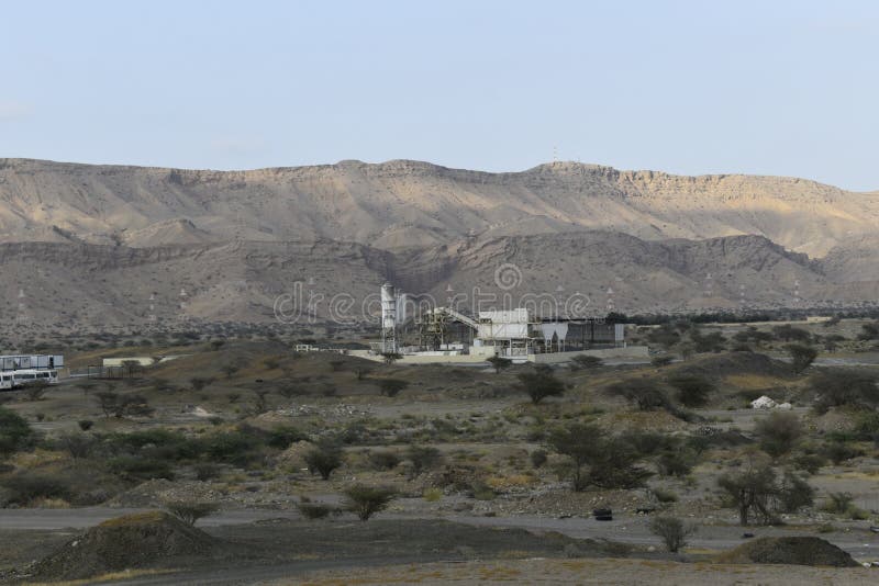 Industrial Area and Roads. a Landscape Made of Rocks, Gravel and ...