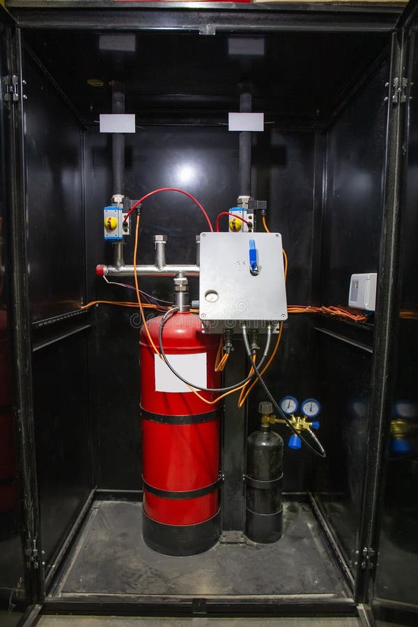 Industrial Automatic Fire Extinguishing System, Cabinet with Balloon of ...