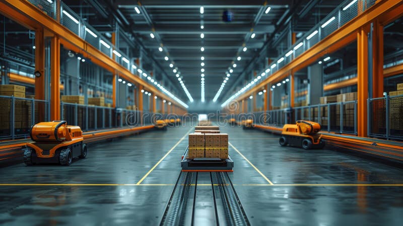 Industrial Automation, Automated Robot Arms Sorting Packages in ... Industrial Automation, Automated Robot Arms Sorting Packages in ...