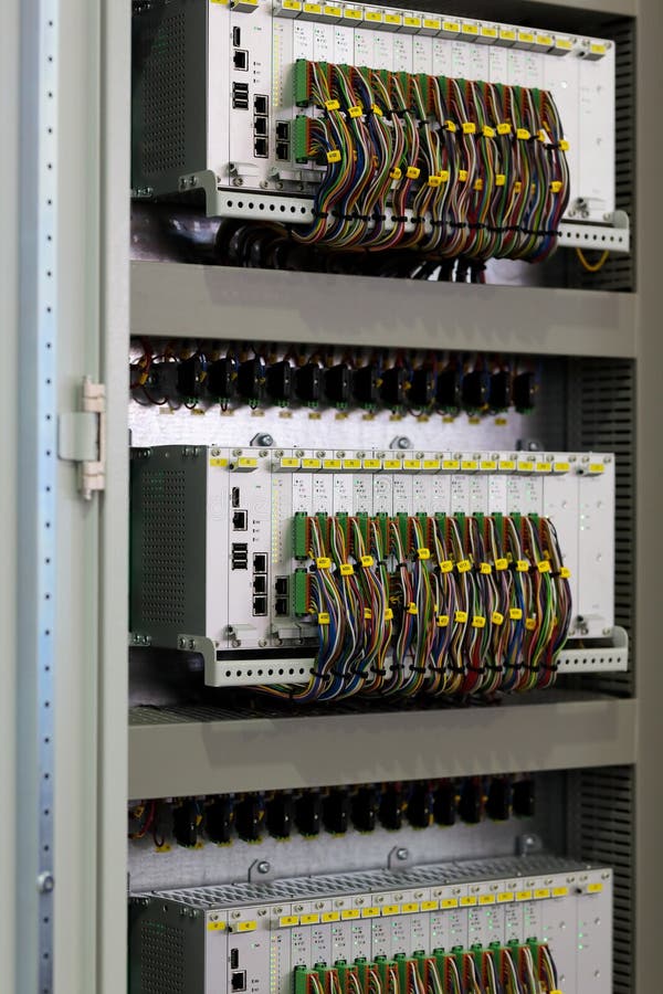 Programmable Logic Controllers PLC Control System Stock Photo - Image ...