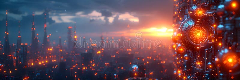 Industrial Automation Evolution Stock Illustration - Illustration of ...