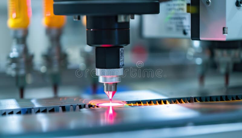 Industrial Automation Machine Using Laser Technology during ...