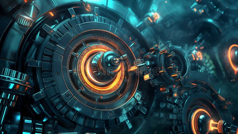 Industrial Automation, Reducing Human Errors, Abstract Background Stock ...