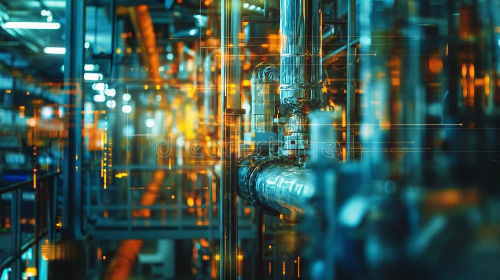 Industrial Automation, Reducing Human Errors, Abstract Background Stock ...