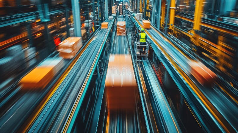 Industrial Backdrop: Carton Positioned Amid the Switch Tracks ...
