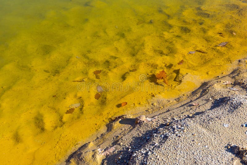 Industrial Background of Colorful Toxic Water Stock Image - Image of ...