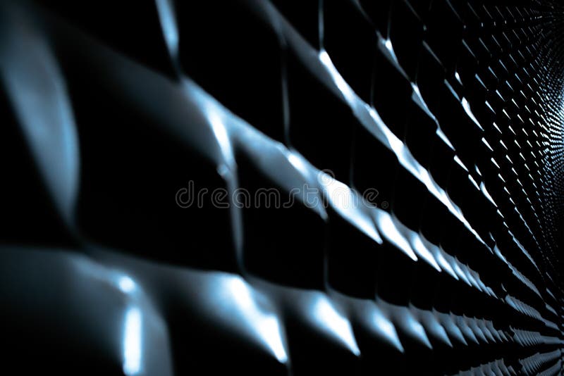 Industrial Background with Metallic Texture Illuminated with Strong ...