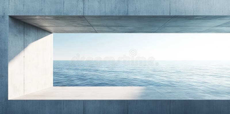 Industrial Background Setting of an Empty Modern Room Constructed from ...