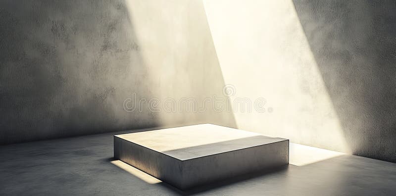 Industrial Background Template Showcasing a Modern Concrete Room with a ...