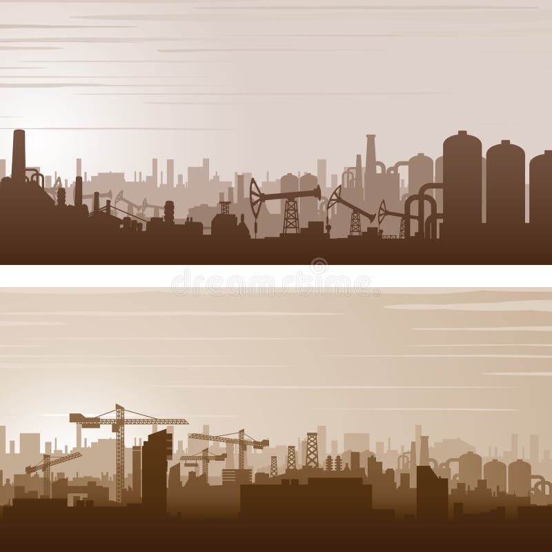 Industrial Banner Vector Background Stock Vector - Illustration of site ...