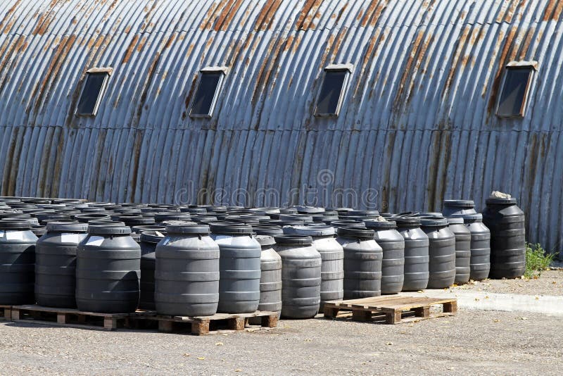 Industrial barrels stock photo. Image of drum, recycle - 22508134