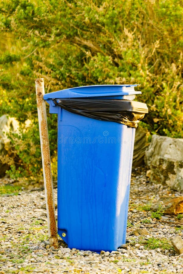 Industrial Big Garbage Bin Outdoors Stock Photo - Image of dustbin ...