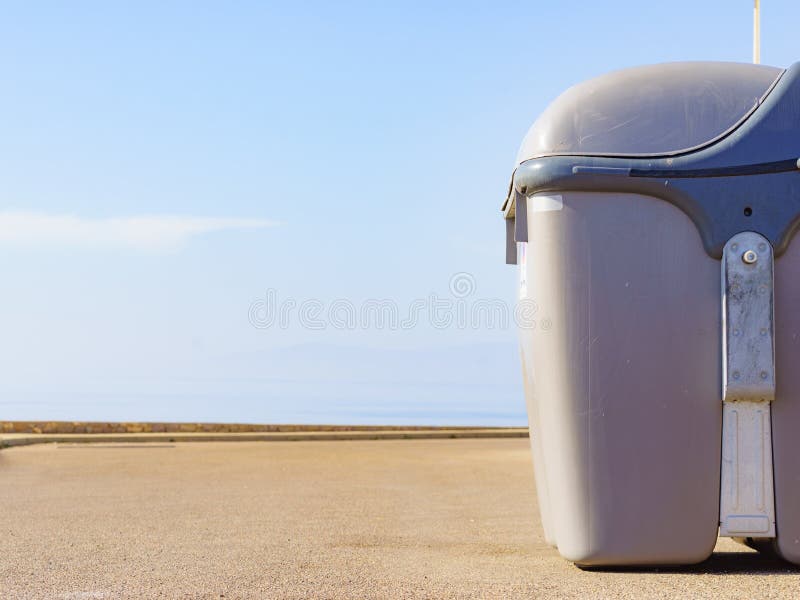 Industrial big garbage bin stock image. Image of dustbin - 200214327