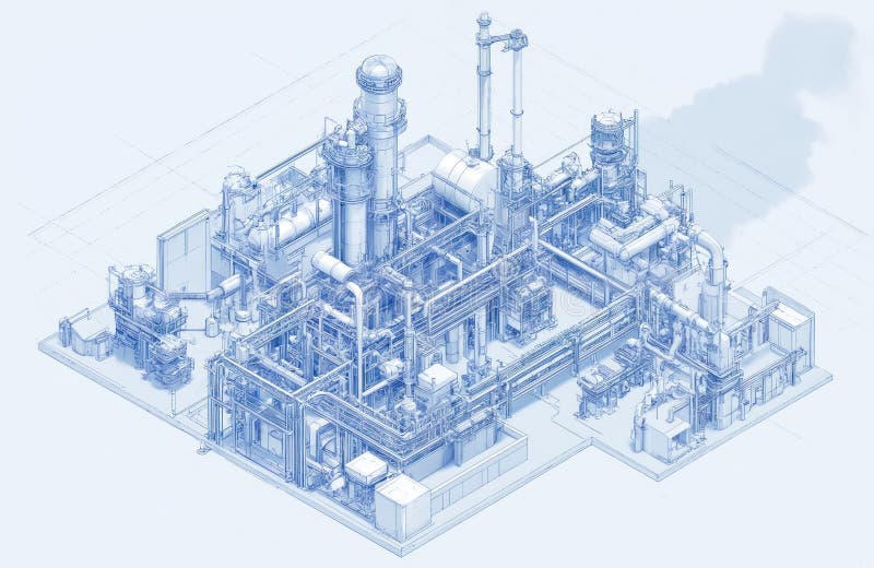 Complex Chemical Refinery Piping System Stock Illustrations – 239 ...
