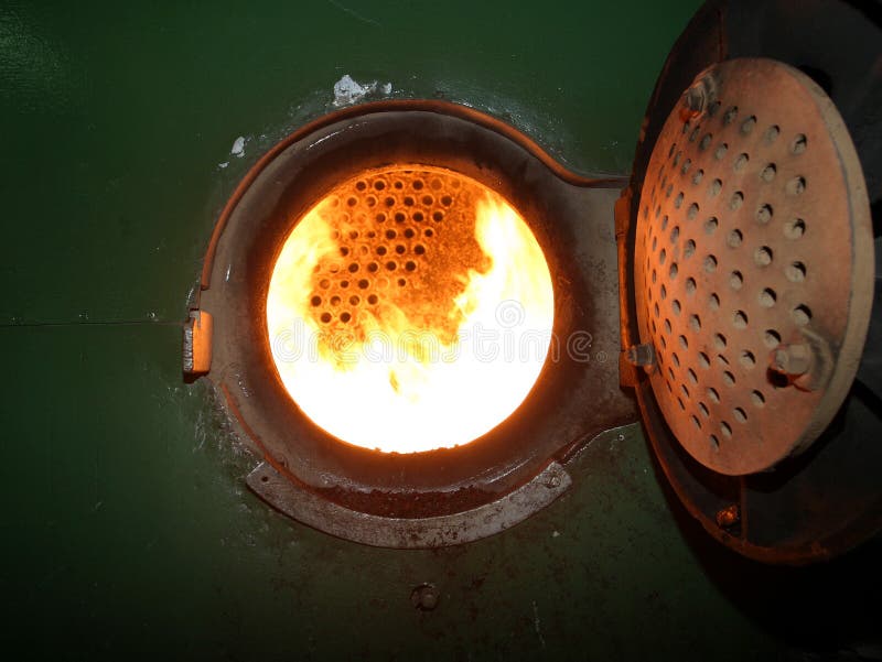 Industrial Boiler Furnace Fire Stock Photo - Image: 48702