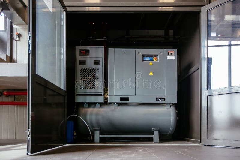 Industrial Boiler Room with Modern Boiler Equipment Stock Photo - Image ...