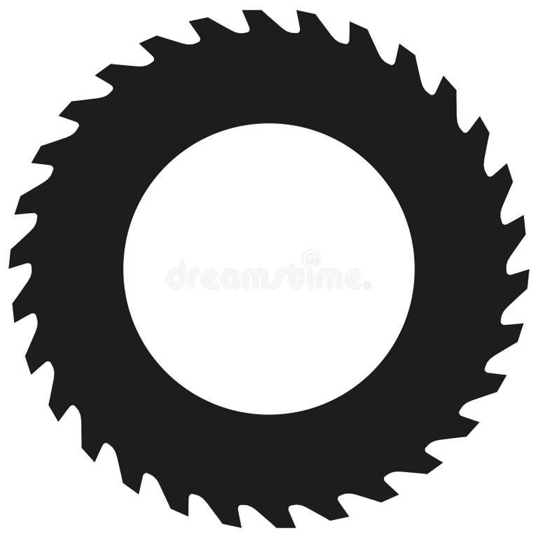 Round Industrial Circular Saw Border Frame. Ideal for Vintage Label or ...