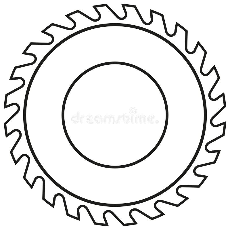 Round Industrial Circular Saw Border Frame. Ideal for Vintage Label or ...