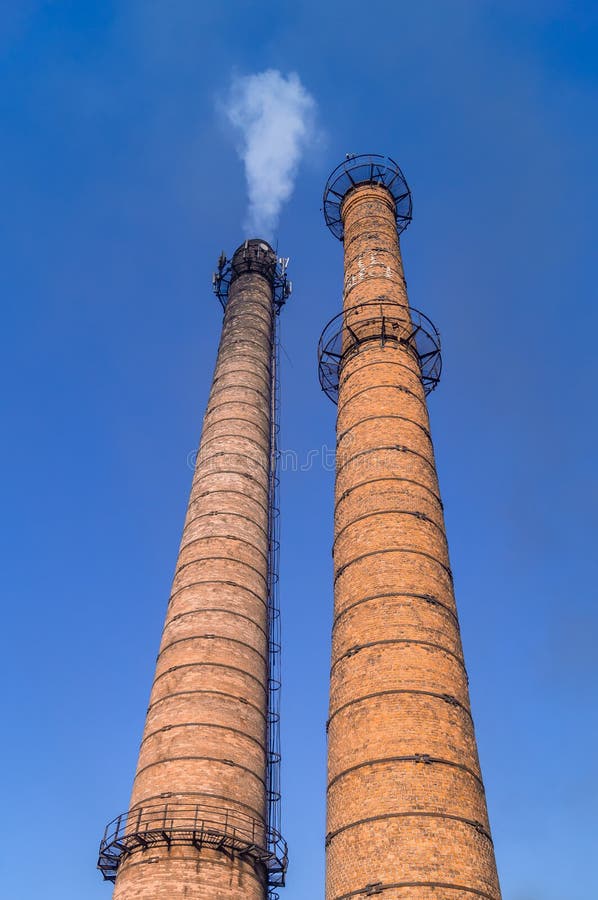 Brick smoke stack 2 stock image. Image of business, high - 109020553