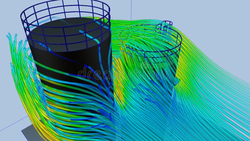 Industrial Building Airflow Simulation - CFD Simulation Computational ...