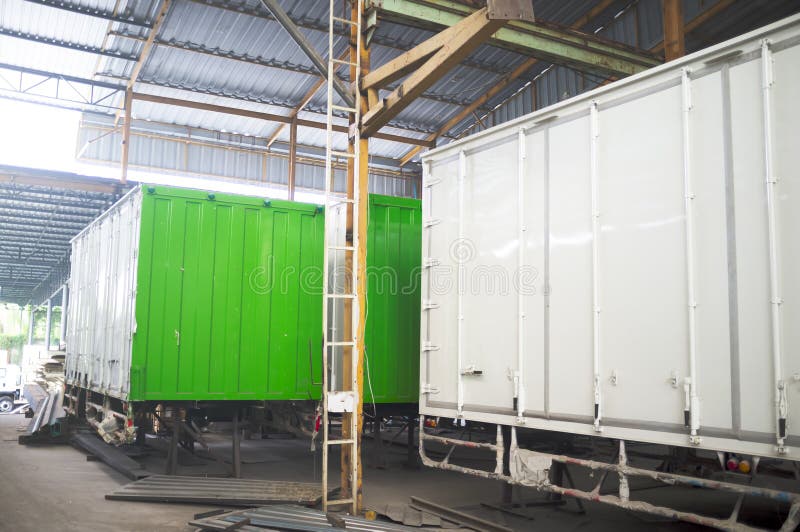 Industrial Building Container. Place for Build Container Complete ...