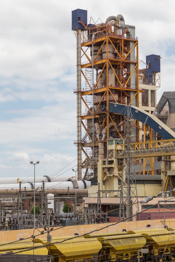 Industrial Building Factory with Structure Stock Photo - Image of ...