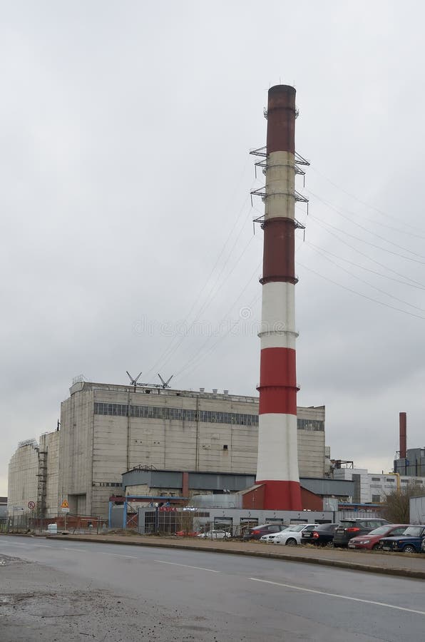 The Industrial Building of the Fuel Power Editorial Stock Image - Image ...