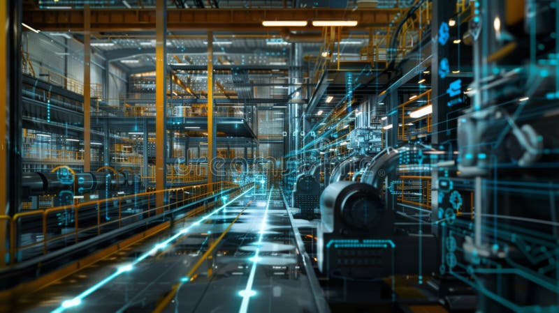 Industrial Building with Numerous Pipes Stock Photo - Image of facility ...