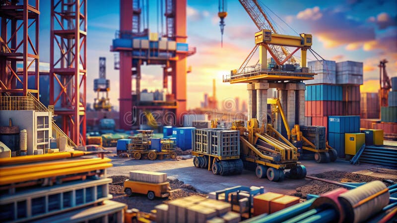 Industrial Building Under Construction a Deep Dive into Precision and ...