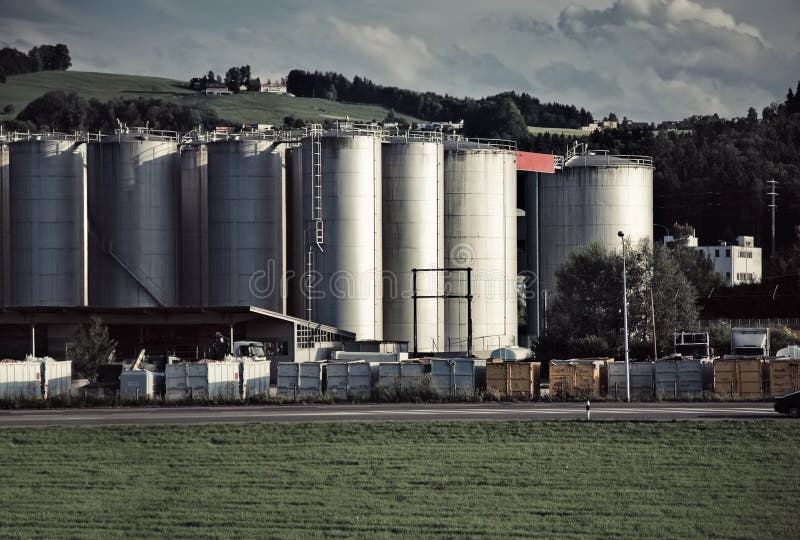 Huge factory stock photo. Image of industry, fuel, metal - 6897978