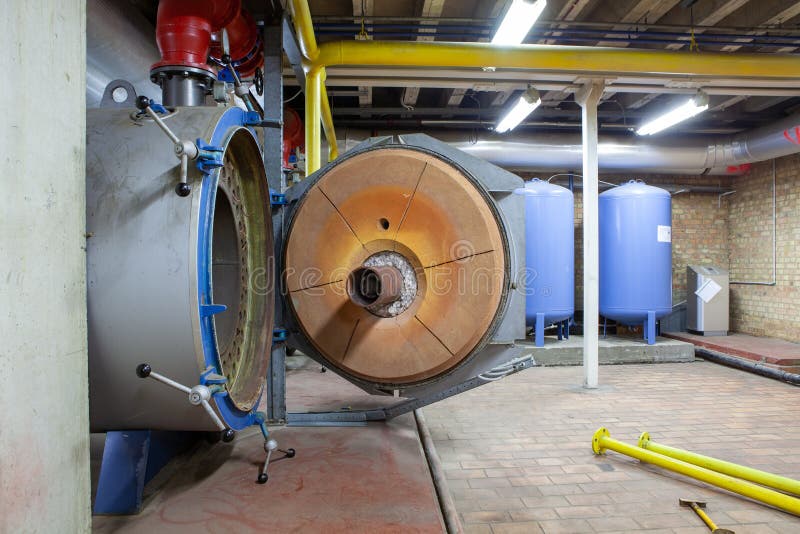 Burner of the heating stock image. Image of modern, pipes - 223342343