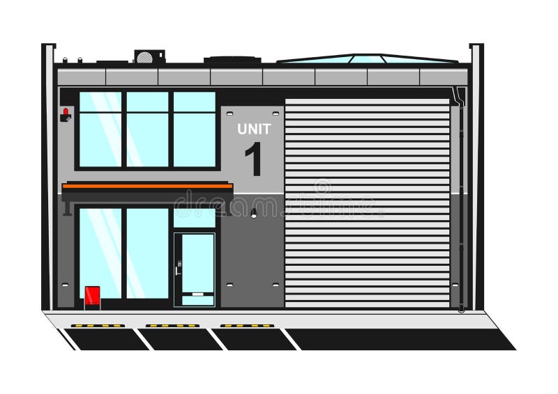 Industrial or Business Unit. Stock Vector - Illustration of business ...