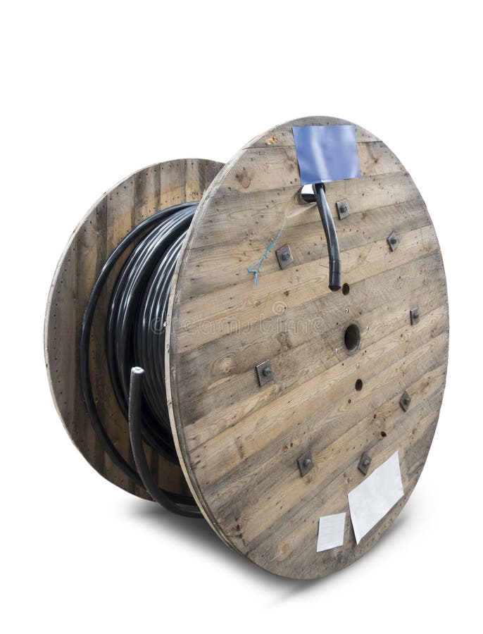 Cable reel stock photo. Image of equipment, curl, blue - 17707844