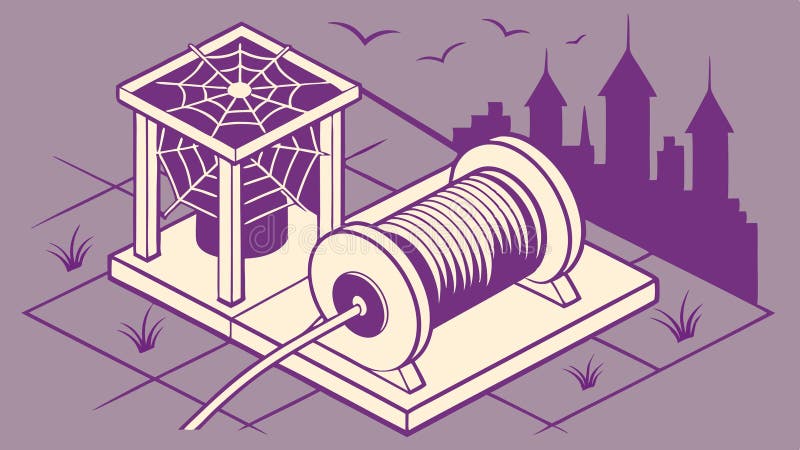 Industrial Cable Spool Machine, Mechanical Design, Vector Design ...